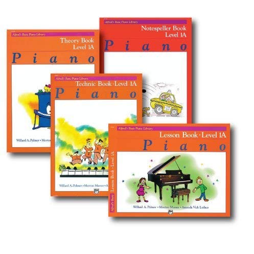 Alfred Basic Piano Library Course Pack Level 1A - Four book set includ ...