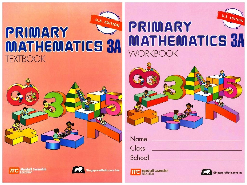 Singapore Math: Primary Mathematics 3A SET--Textbook and Workbook (US ...